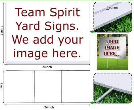 Team Spirit Custom Yard Signs – Crafty Cut Vinyl